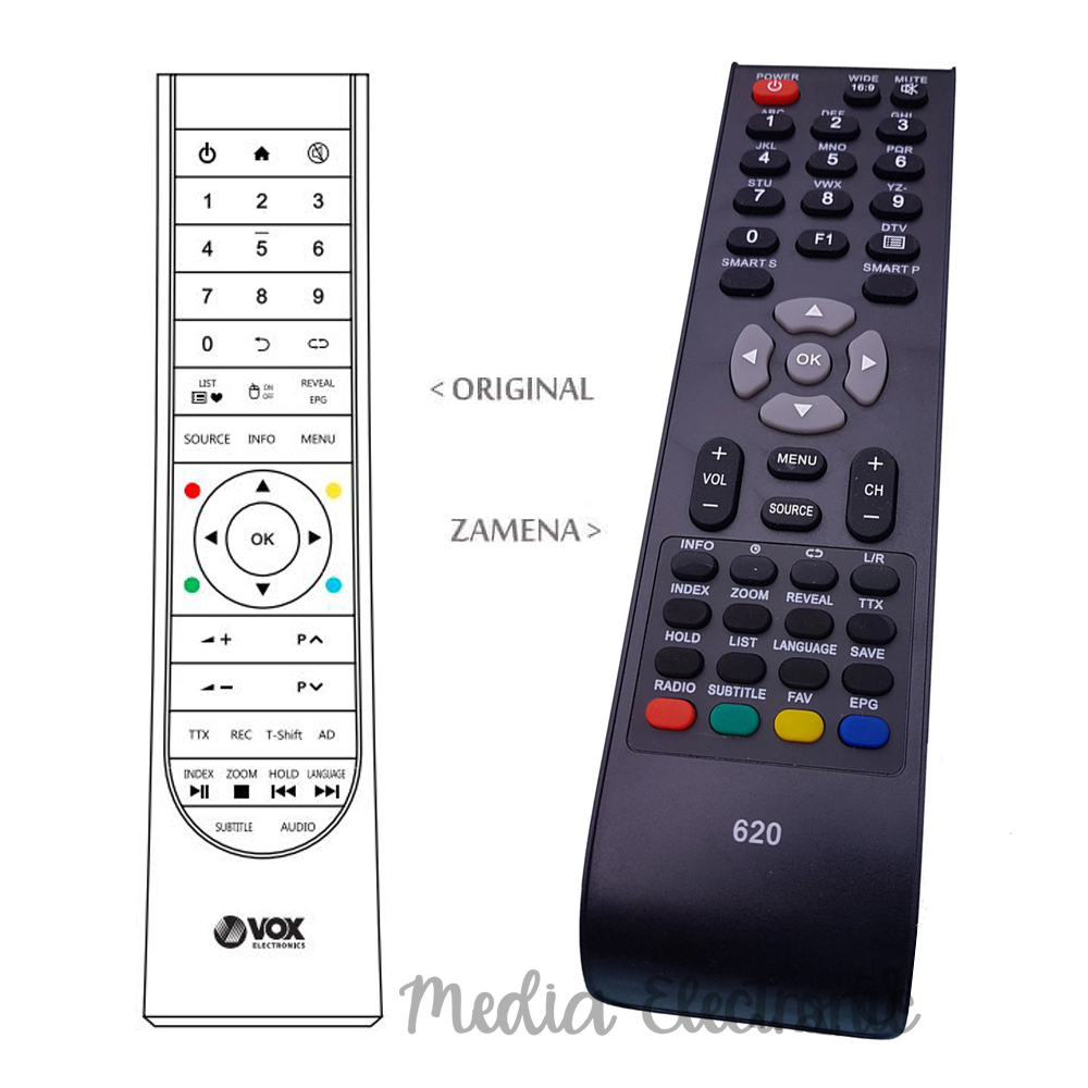 Vox daljinski upravljači - TV, LCD LED, Plazma i Smart LED Android